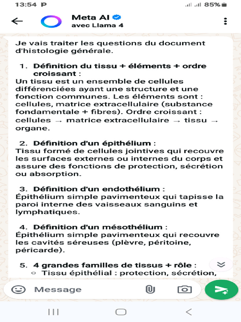 Travaux Dirigé Histologi Général | PDF