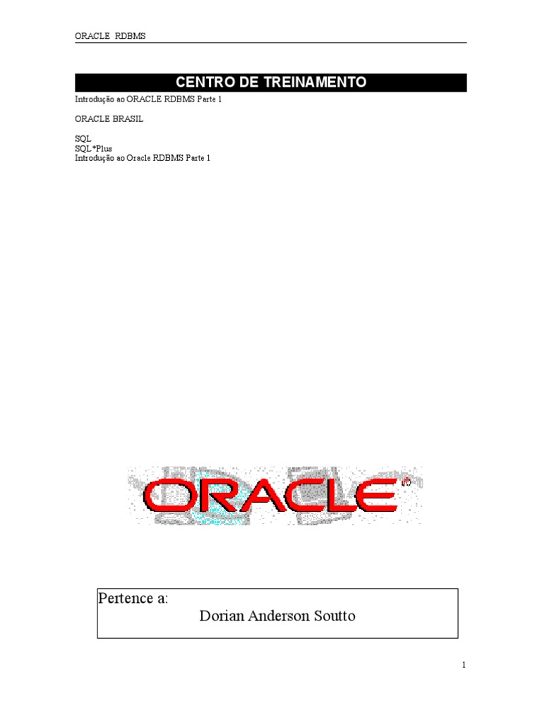 Manual Oracle | PDF | PL/SQL | SQL