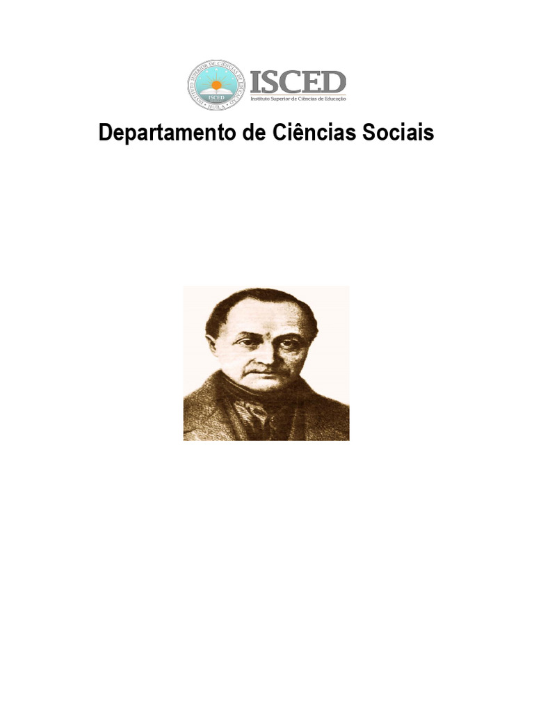 Material de Apoio de Sociologia Geral | PDF | Sociologia | Karl Marx