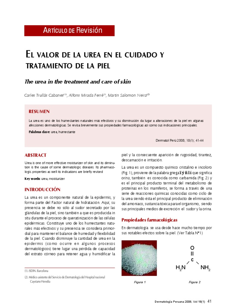 Urea en La Piel | PDF | Psoriasis | Dermatología