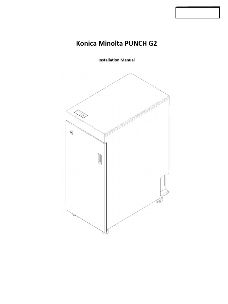 GBC PUNCH G2 Installation Manual | PDF
