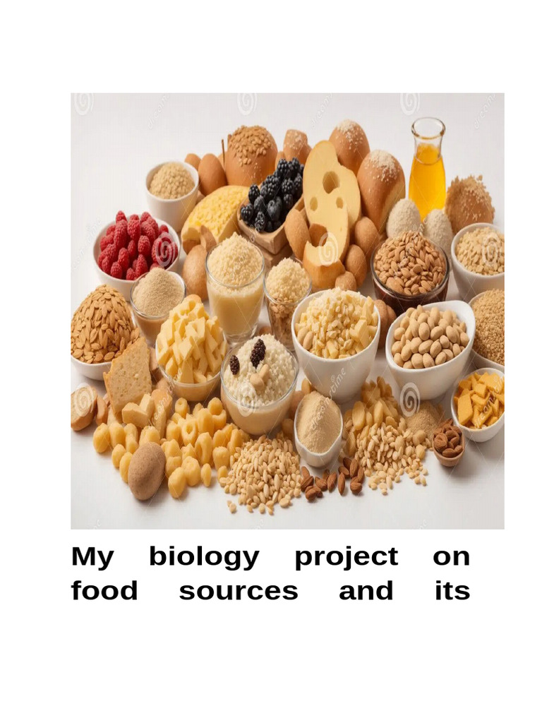 My Biology Project on Food Sources and Its Deficience Diseas | PDF ...