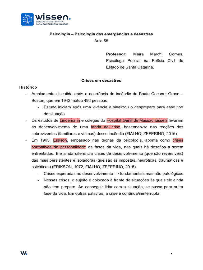 Aula+55+ +Psicologia+Das+Emerg%EAncias+e+Desastres+ +Ma%EDra+Marchi ...