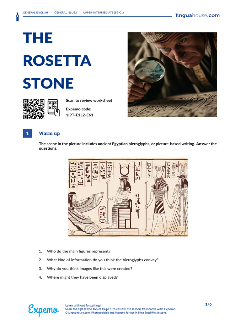 The Rosetta Stone British English Student B2 C1 | PDF | Egyptian ...