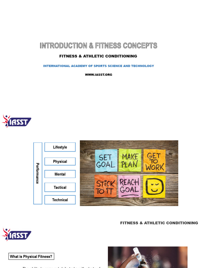 1.0. Introduction & Fitness Concepts [Presentation] | PDF | Physical ...