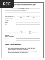 Borang Kebenaran Time Off KKM | PDF