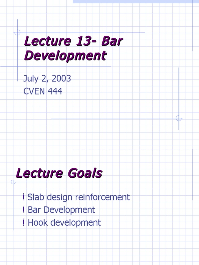 Rebar Development Lengths - PPT | PDF | Concrete | Stress (Mechanics)