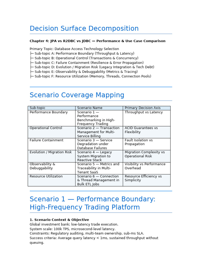 17 JPA vs R2DBC vs JDBC Performance Use Case Comparison Applied Scenarios and Exercises | PDF ...