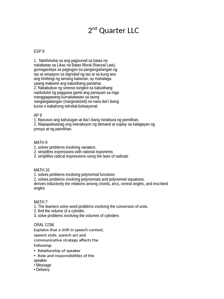 2nd Quarter LLC | PDF