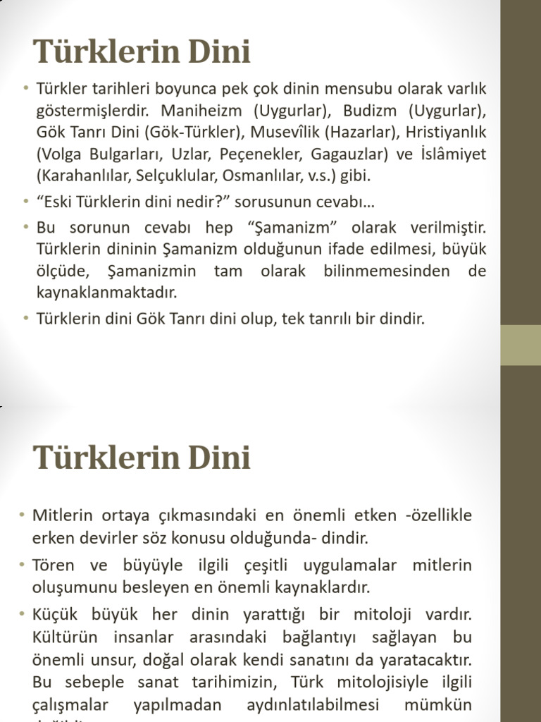 Türklerin Dini | PDF
