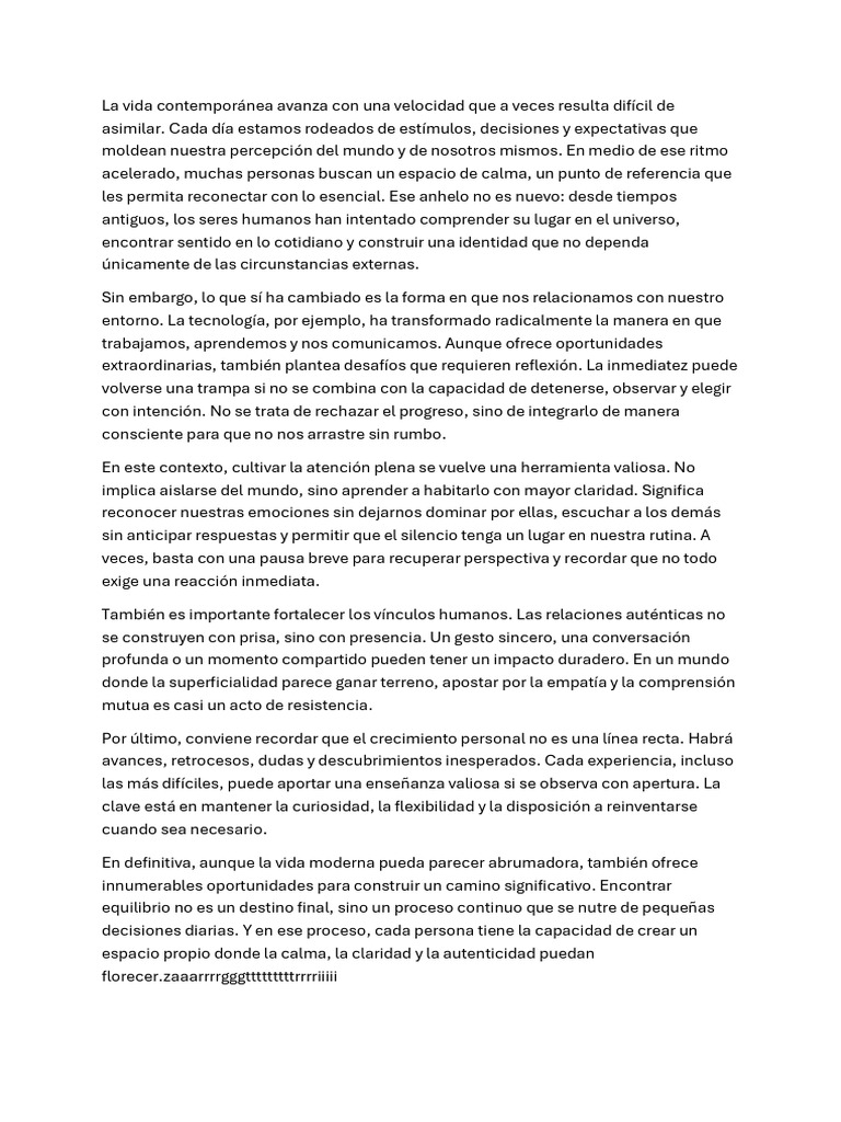 Document (10) La Vida Contemporáneala Vida Contemporáneala Vida ...