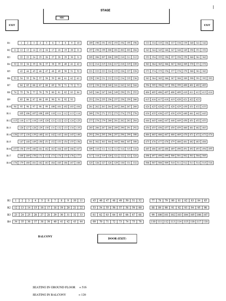 Seating Arrangement | PDF
