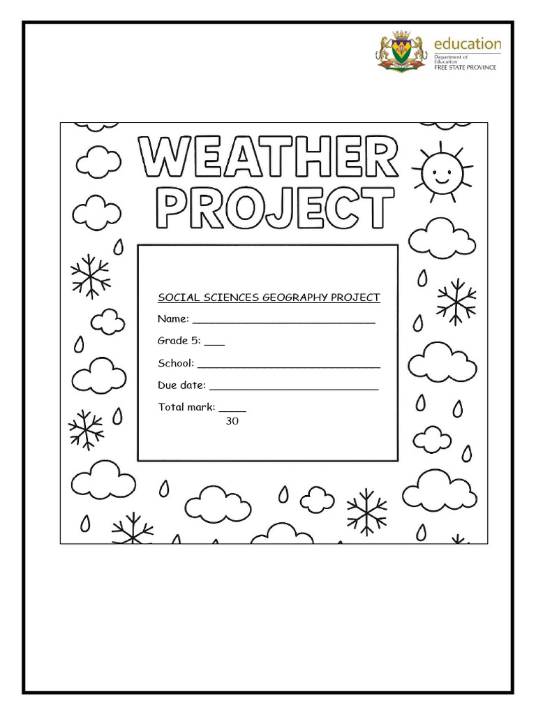 2025 Grade 5 Weather Project | PDF | Rain | Precipitation