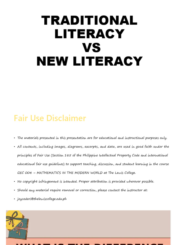 2traditional Literacy | PDF