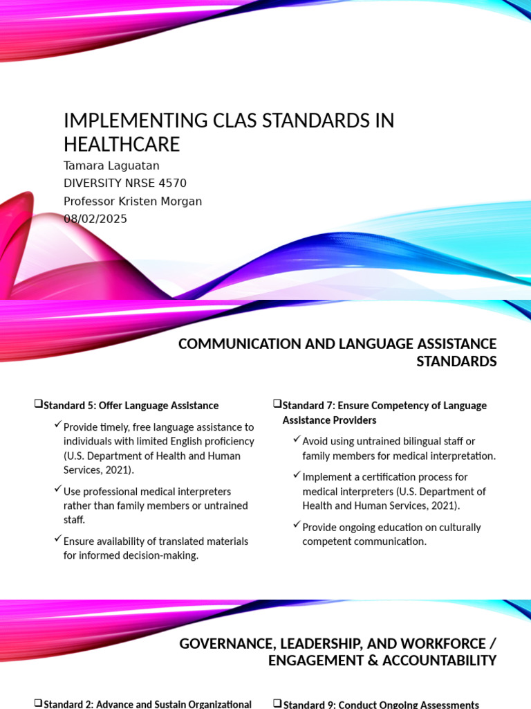 Implementing CLAS Standards in Healthcare | PDF | Governance | Health Care