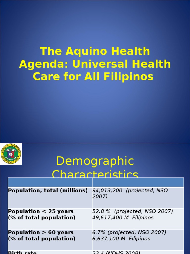 UHC Powerpoint Presentation (Secretary Ona) | PDF | Health Economics ...
