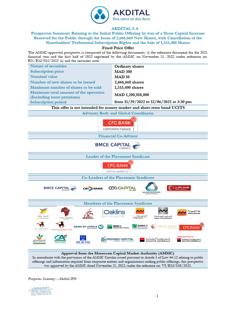 20221123 Resume-du-prospectus Asclepios Vcompare VANG VCFG | PDF ...