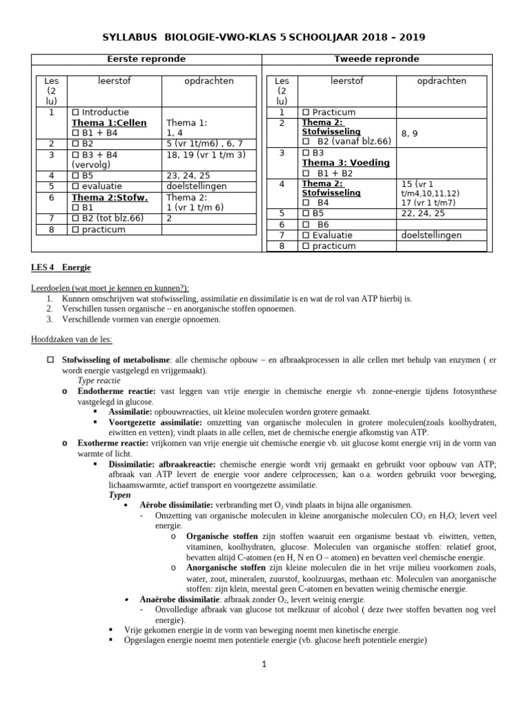 Leerstof 1KW 2RR | PDF