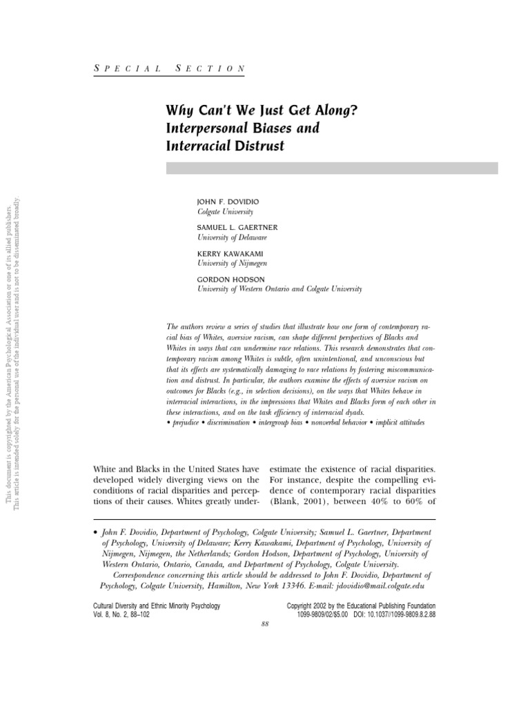 Why+Can+t+We+Just+Get+Along | PDF | Racism | Discrimination & Race ...