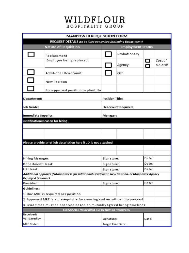Personnel Acquisition Form | PDF
