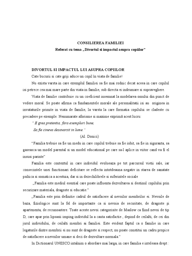 Consilierea Familiei | PDF