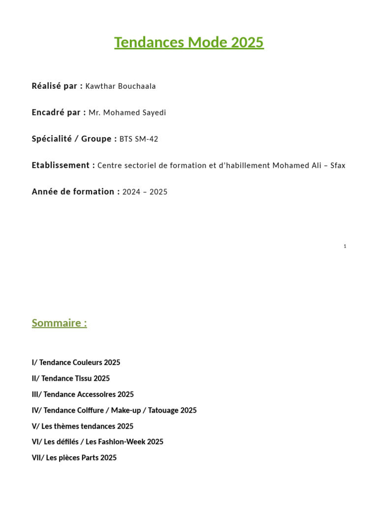 Tendance Mode 2024 | PDF | Mode | Bleu