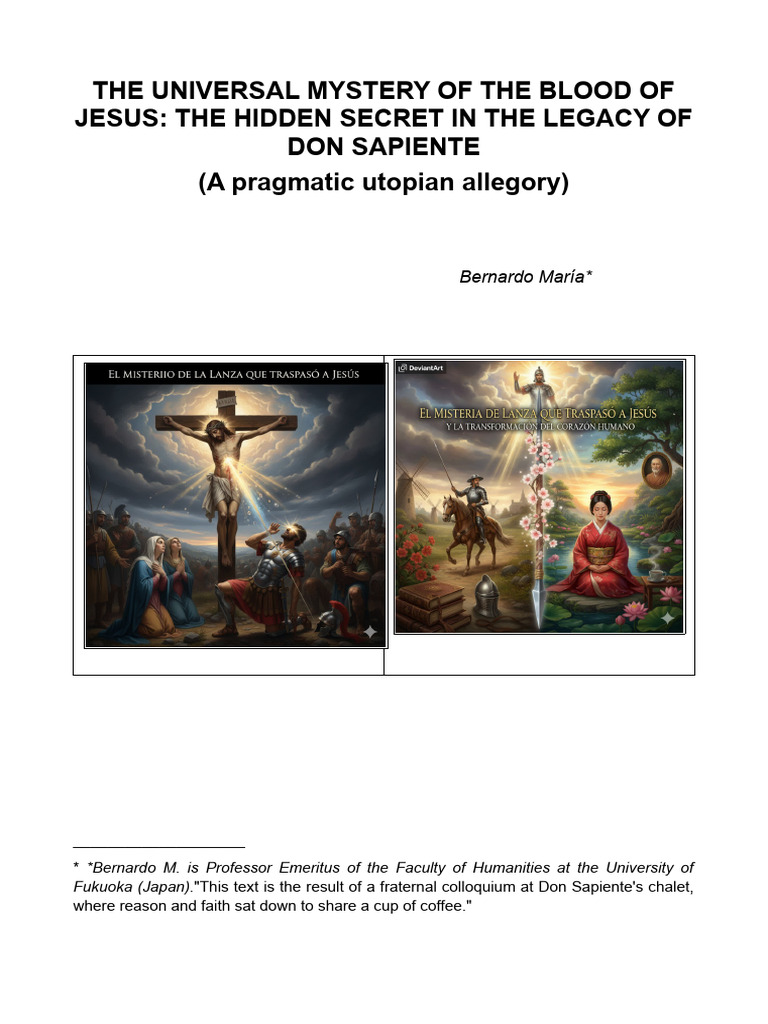 THE UNIVERSAL MYSTERY OF THE BLOOD OF JESUS: THE HIDDEN SECRET IN THE ...
