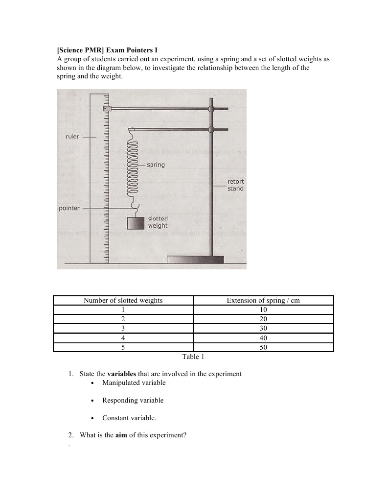 (Science PMR) Exam Pointers I | PDF | Technology & Engineering