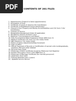 Essential 201 Files Documentation Checklist | PDF
