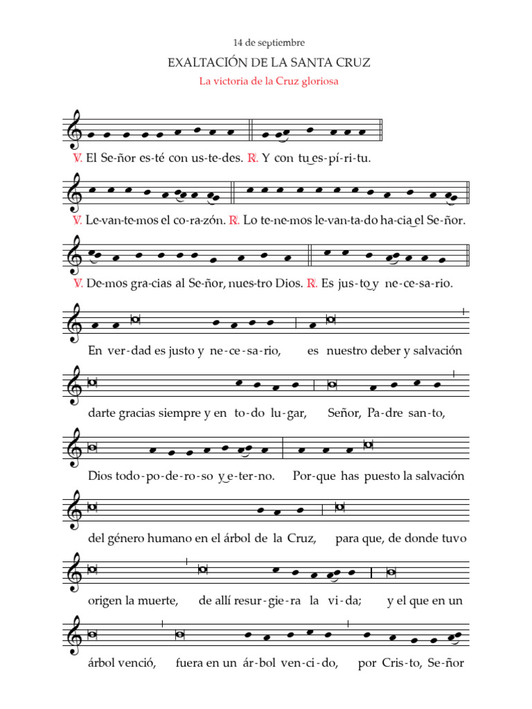 Prefacio de La Exaltacion de La Santa Cruz | PDF