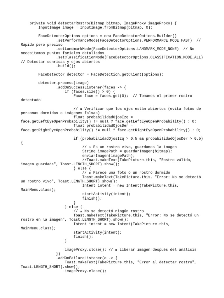 Private Void Detectarrostro | PDF