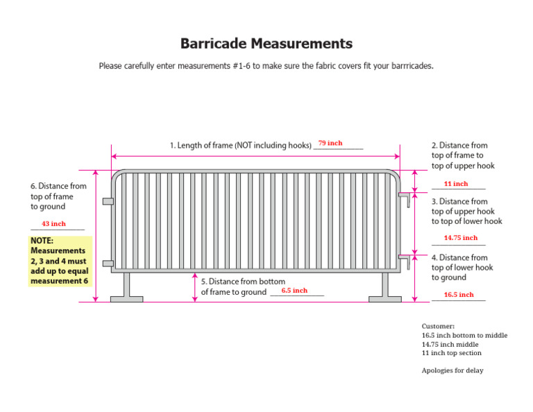 Q260106D99LE 2 Barricade+Barrier+Cover+Measurements+Form | PDF | Chess ...