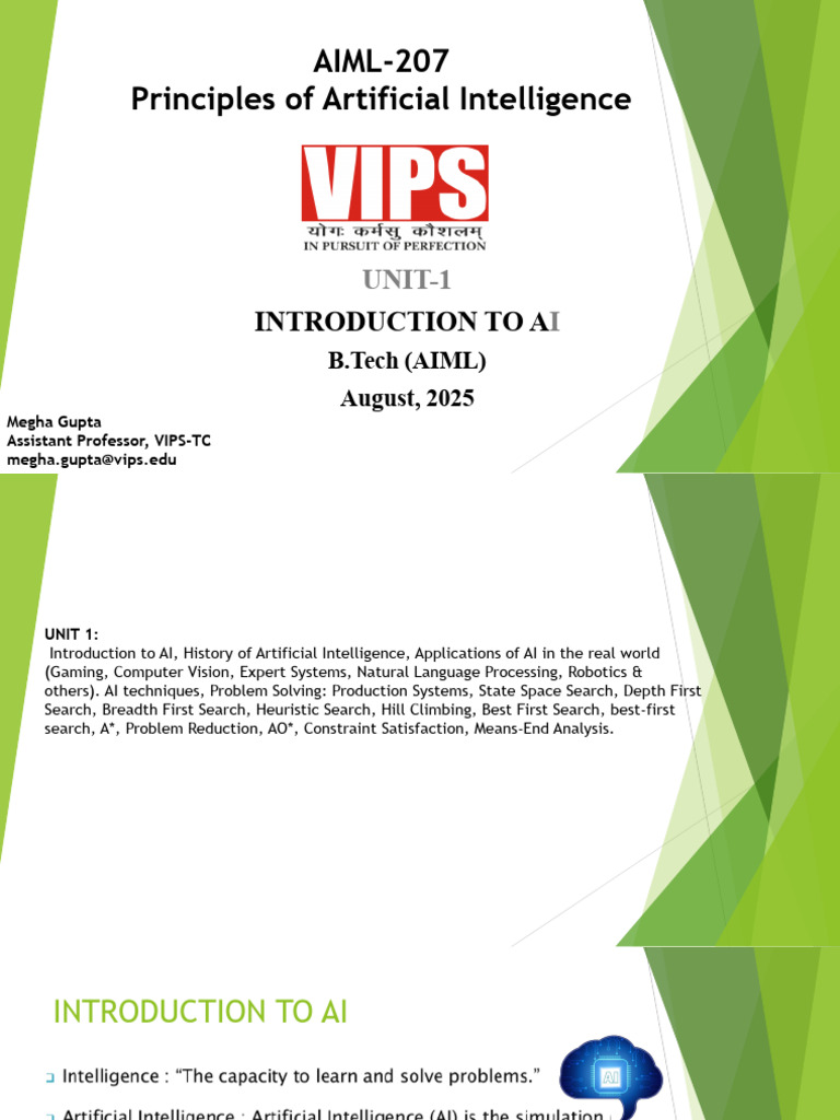 The Content of Principal of Artificial Intelligence | PDF | Artificial ...