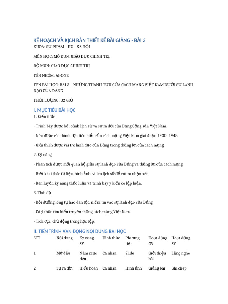 Kich Ban Thiet Ke Bai 3 | PDF