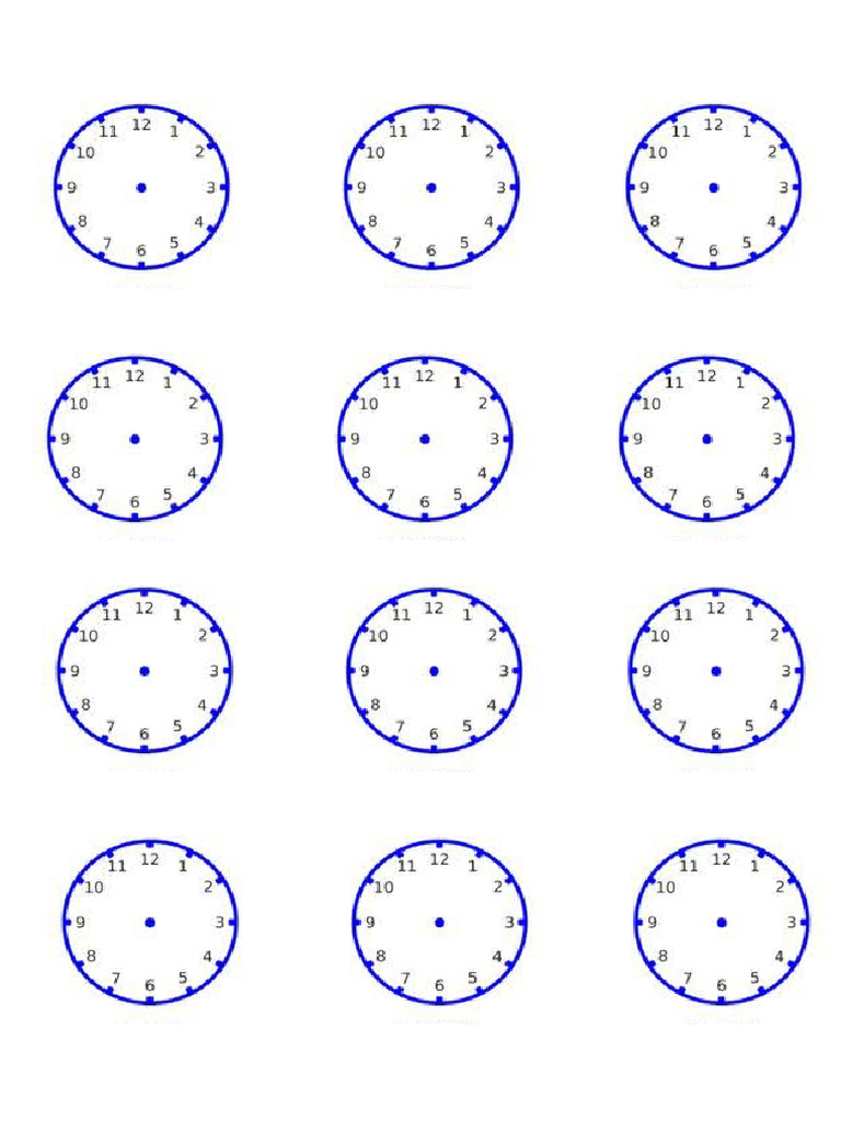 Worksheet Membaca Jam | PDF