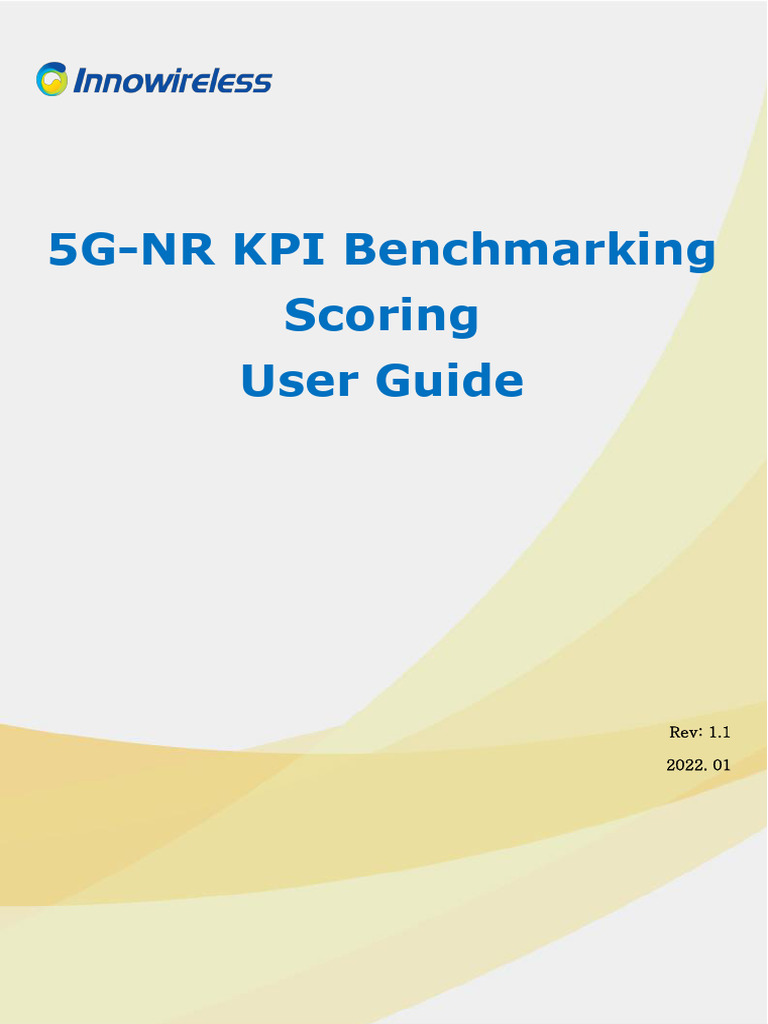 5G-NR KPI Benchmarking Scoring User Guide | PDF