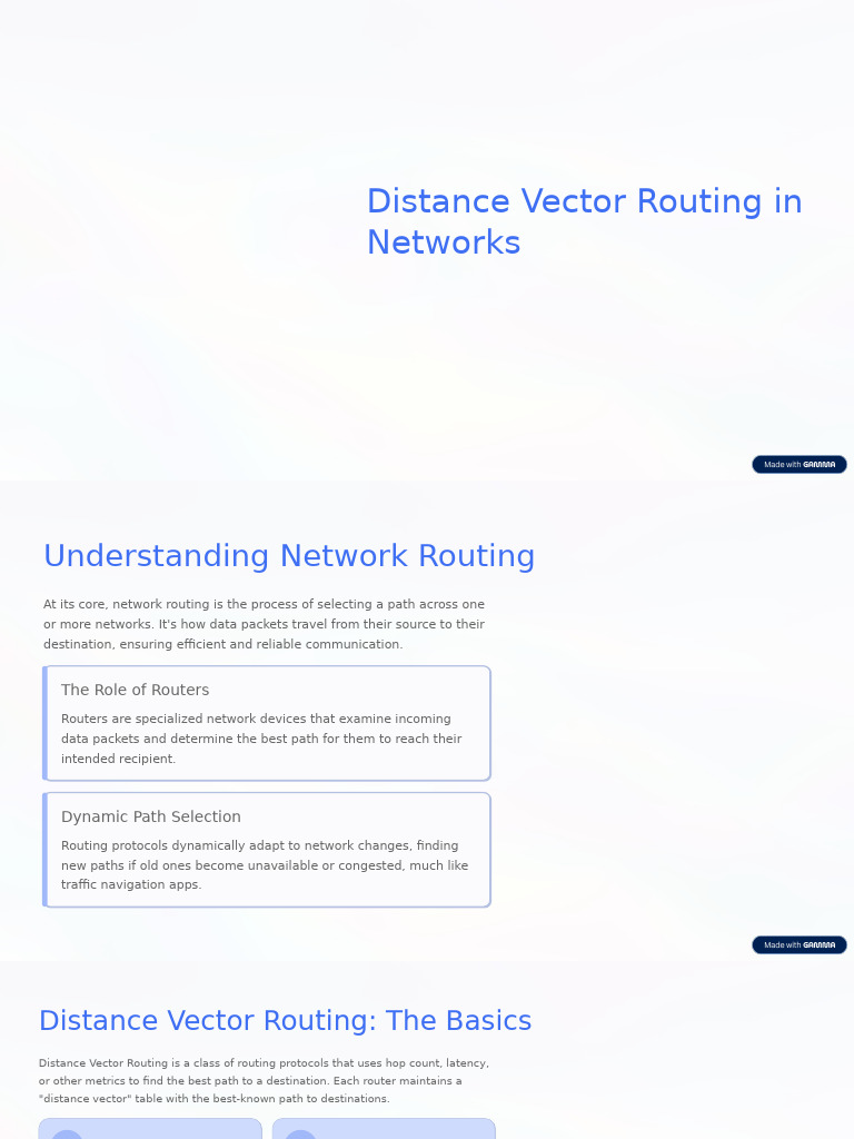 Distance Vector Routing No Watermark (1) | PDF | Routing ...
