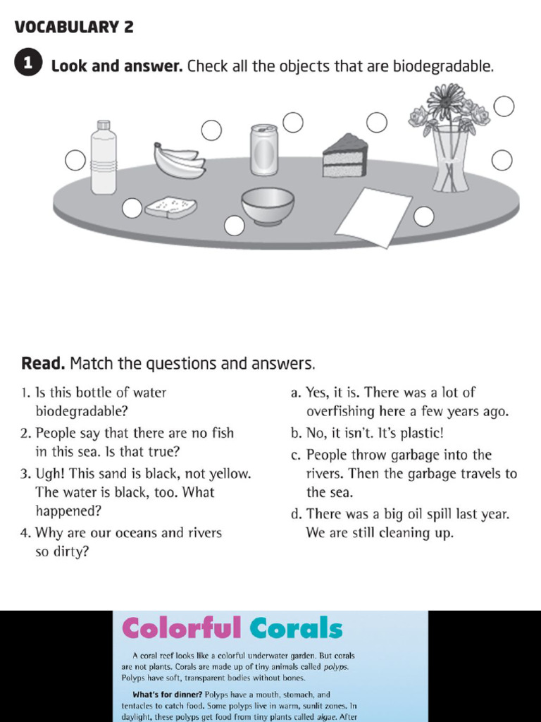 Grade 4 Unit 6 Reading (SB), Vocabulary 2 (WB), Grammar 2 (SB ...