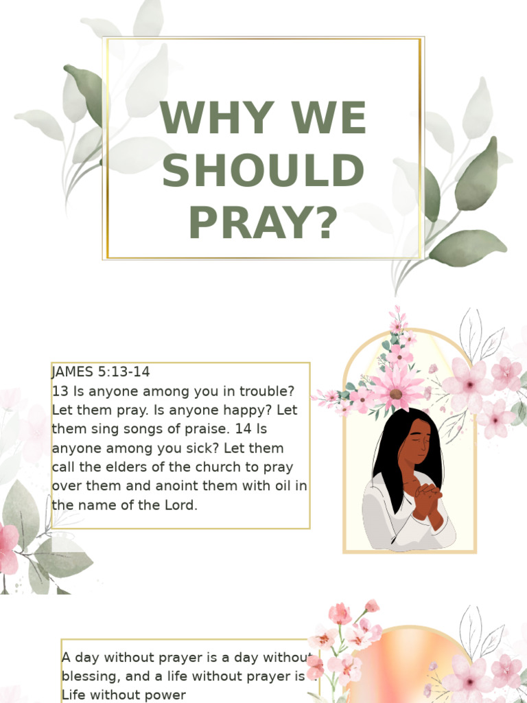 Why We Should Pray- Marian | PDF