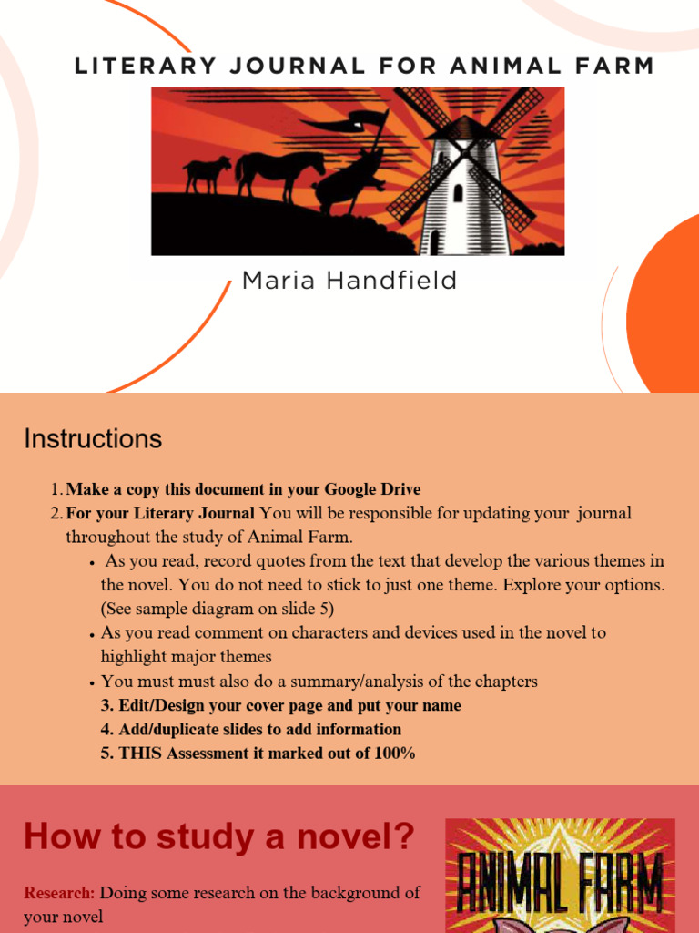 Animal Farm - Maria, Digital Literary Journal (2) .PPTX - 20250430 ...
