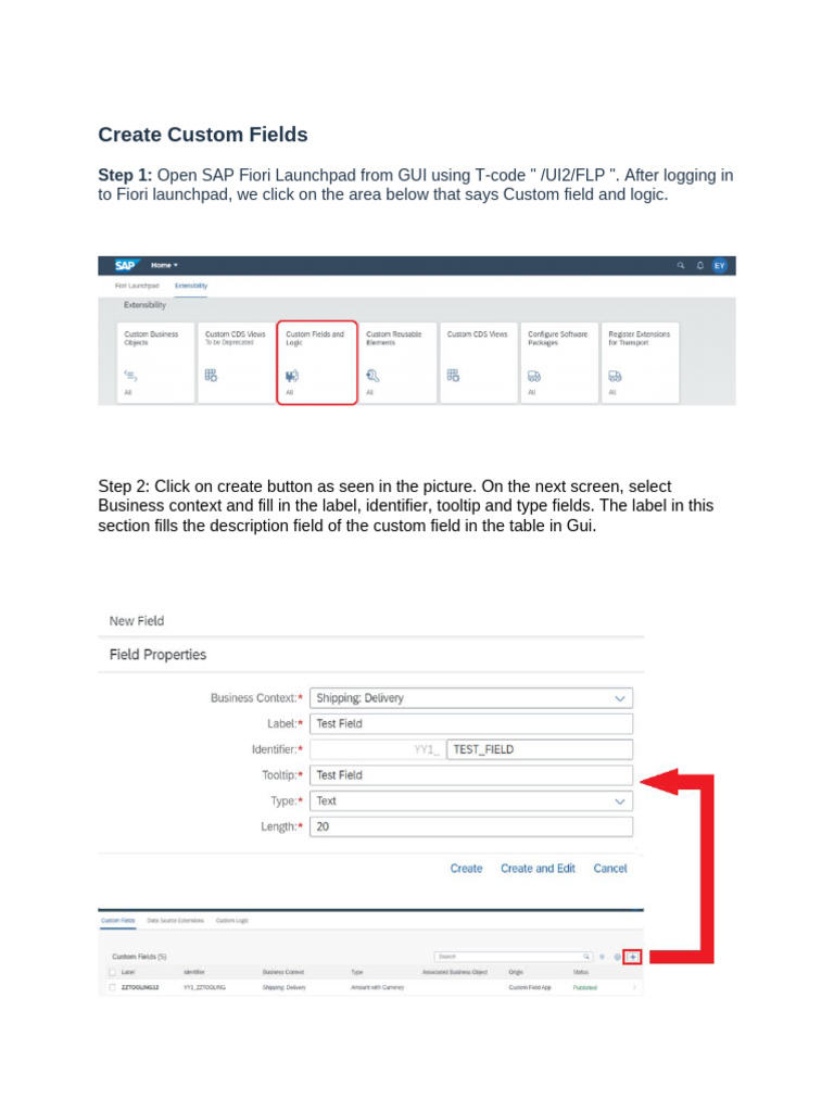 Create Custom Fields in Standard Table Using Custom Logic App | PDF ...