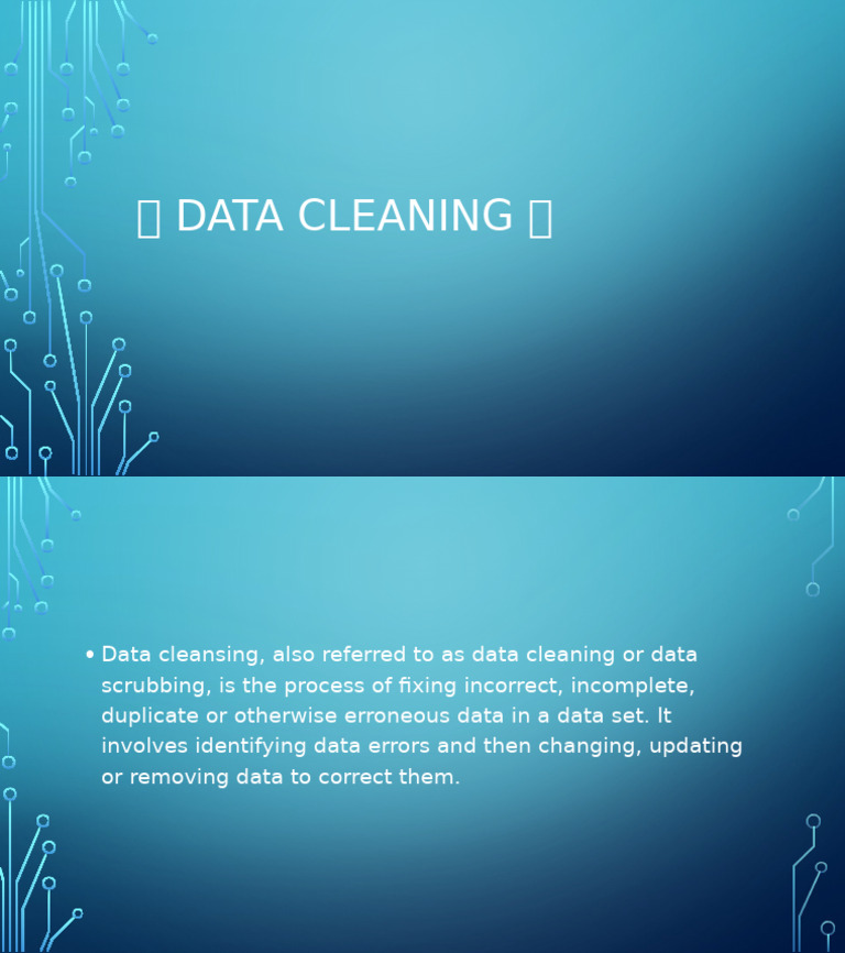 Data Cleaning | PDF