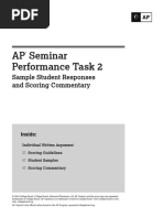 AP Seminar IRR Rubric 2025 | PDF | Citation | Argument