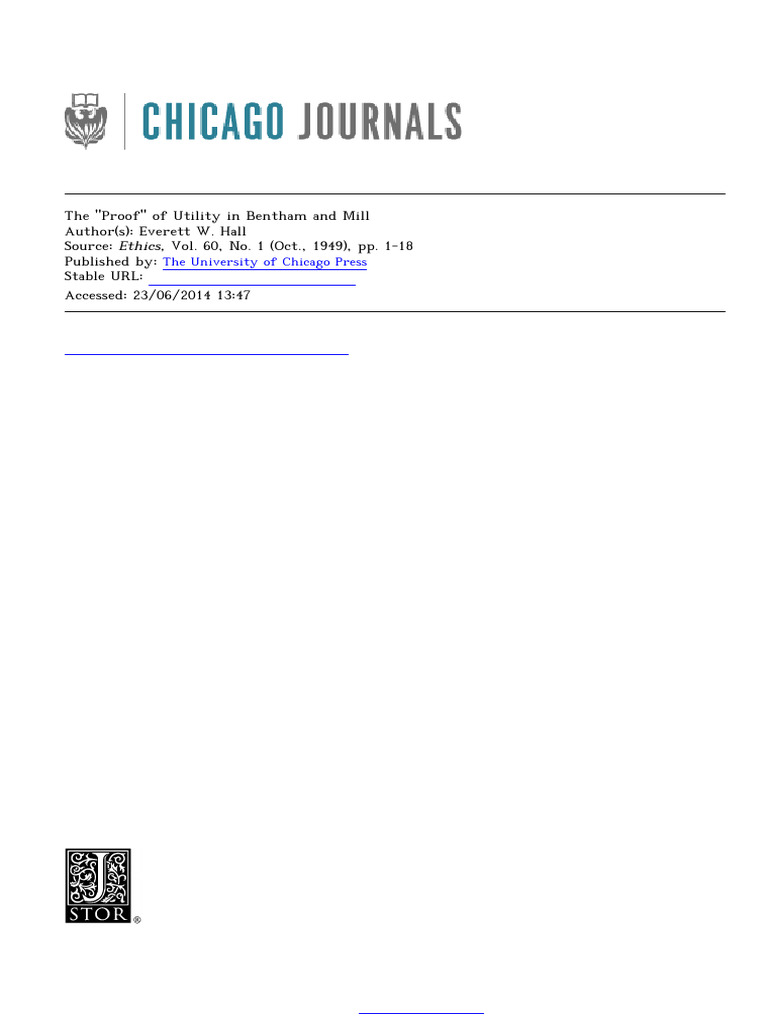 Bentham and Mill | PDF | Utilitarianism | Inductive Reasoning