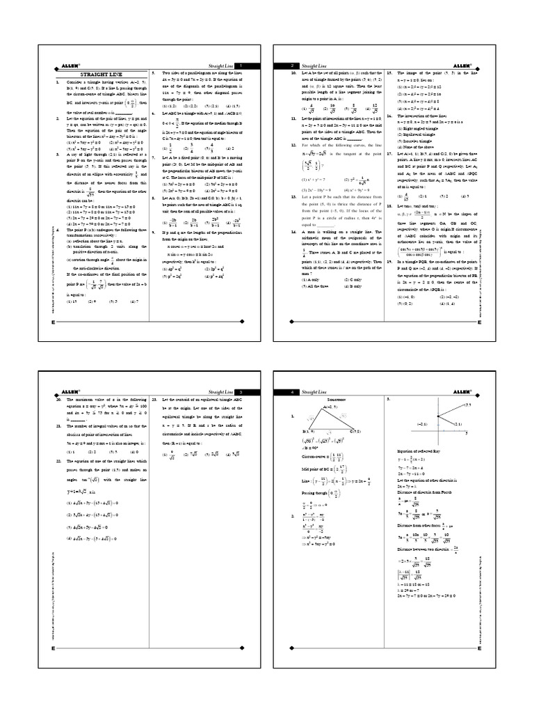 Straight-Line (2 Files Merged) | PDF | Elementary Geometry | Euclidean ...