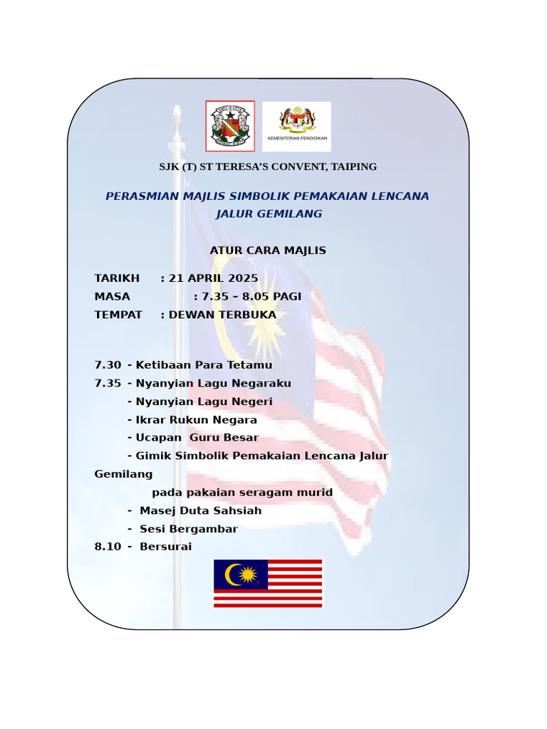 Majlis Simbolik Lencana | PDF