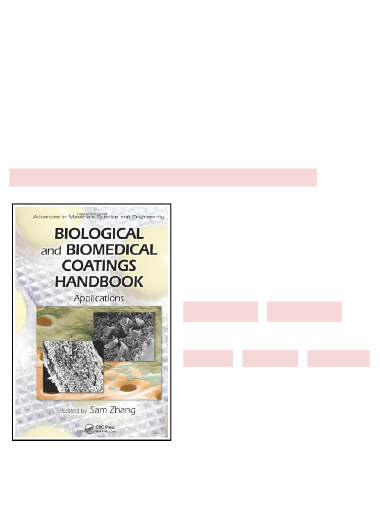 Biological and Biomedical Coatings Handbook Two Volume Set Biological ...