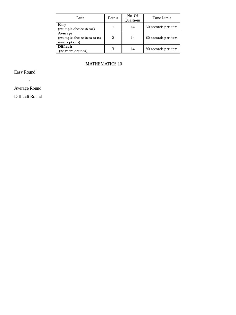 Math 10 QB | PDF
