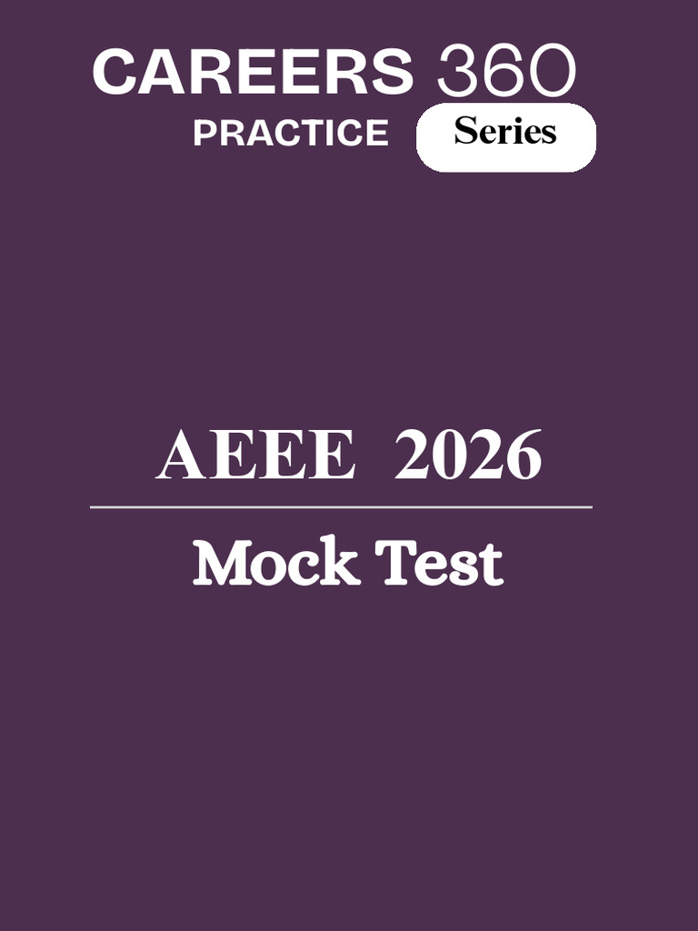 AEEE 2026 Mock Test_1769517287712 | PDF | Molecular Orbital | Oscillation