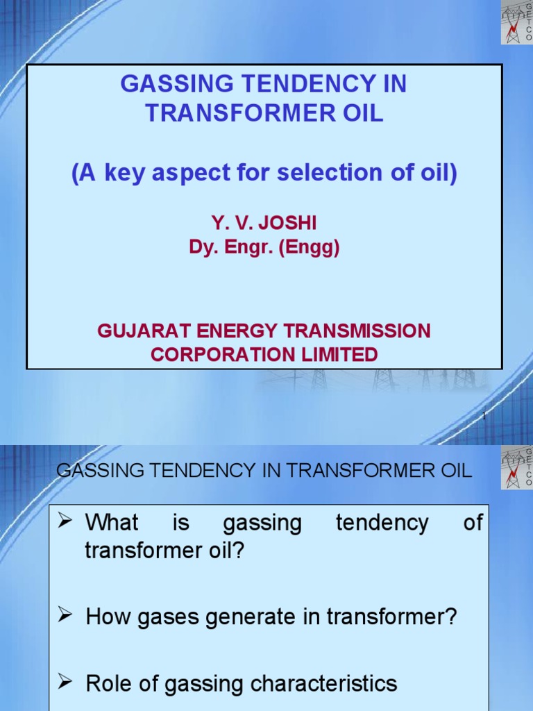 Gassing Tendency of Oil | Transformer | Gases